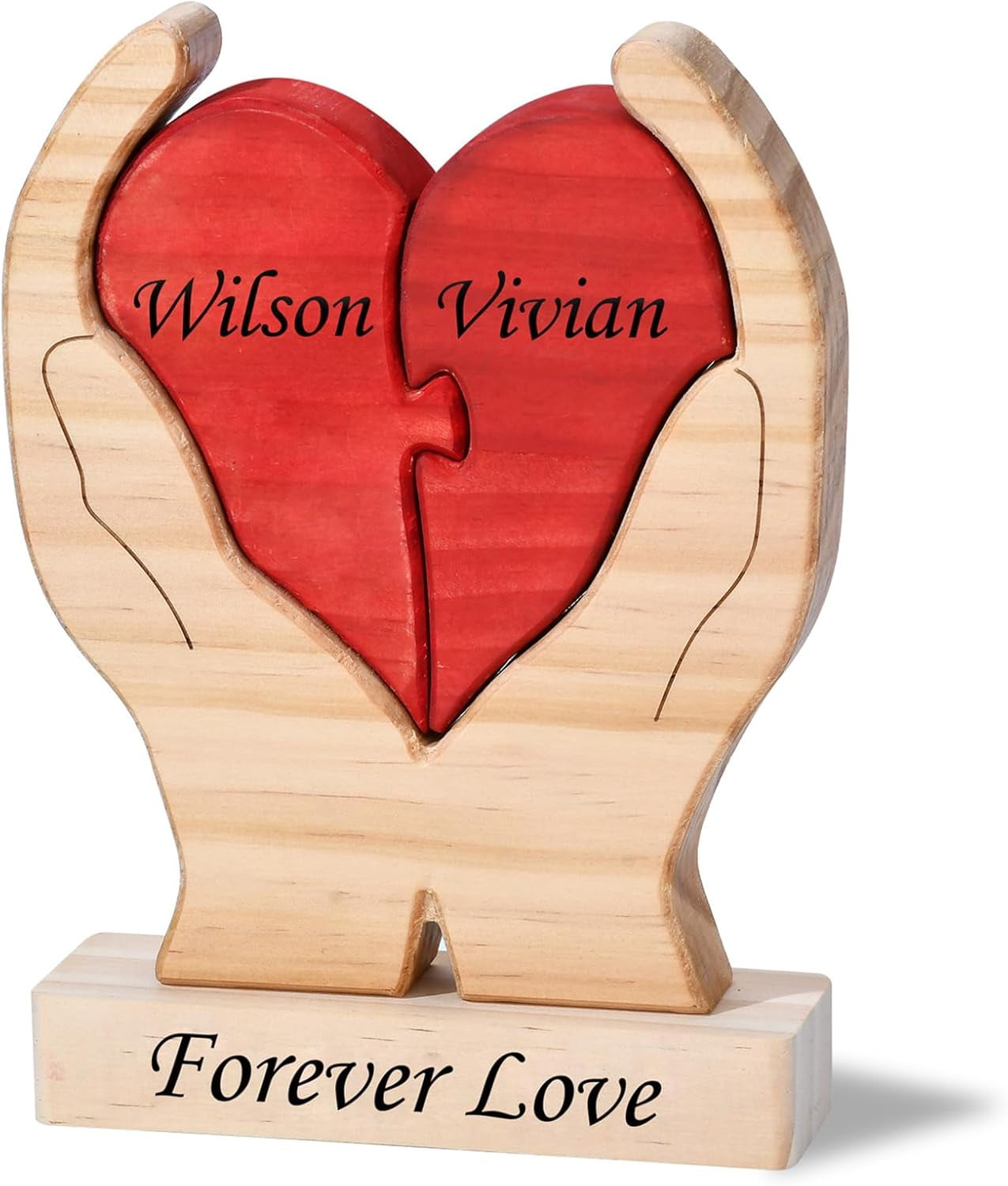 Personalized Romantic Gifts for Her - Wooden Heart Shaped Plaque ...