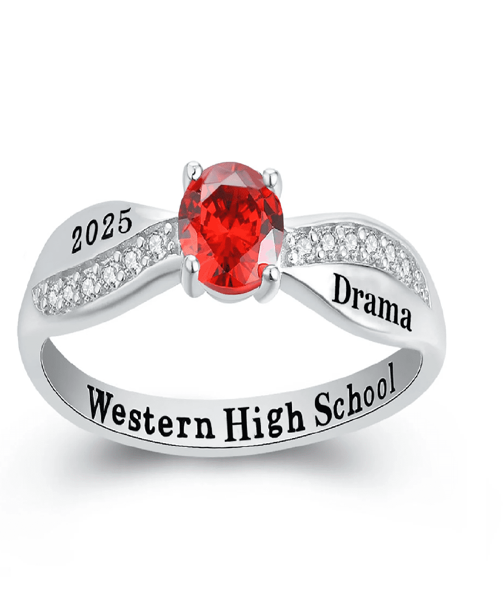 Personalized Round Cut Customized High School Class Name with Name ...