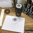 Personalized Round Self-Inking Rubber Stamp - The Larnes Double ...