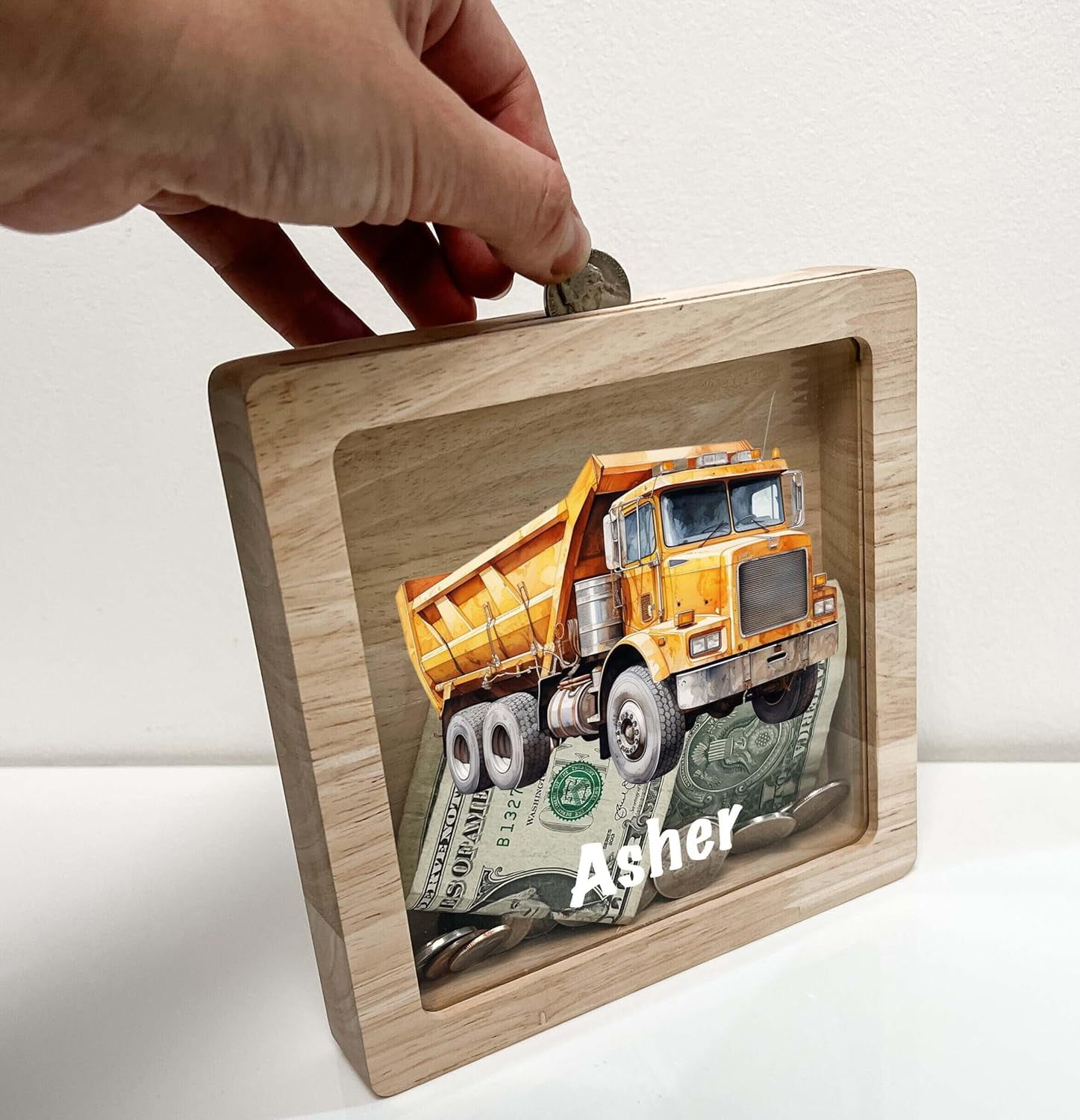 Personalized Savings Piggy Bank for Boys Custom Name Money Box ...