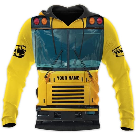Personalized School Bus Driver Hoodie Yellow Bus Driver Hoodies School ...