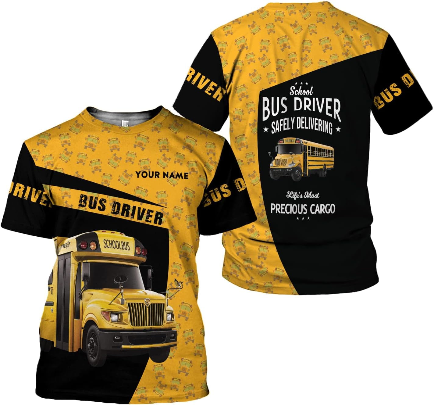 Personalized School Bus Driver Shirt Custom School Bus Driver Shirts ...