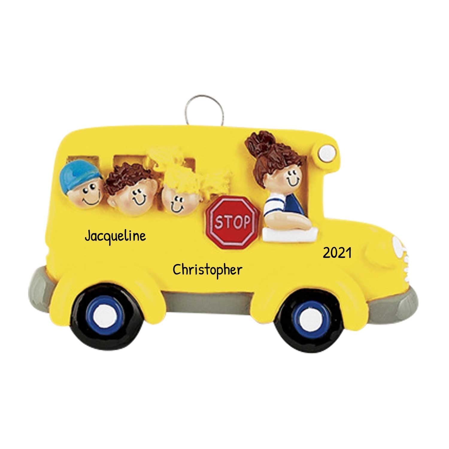 Personalized School Bus Ornament 2024 - School Bus Driver Appreciation ...