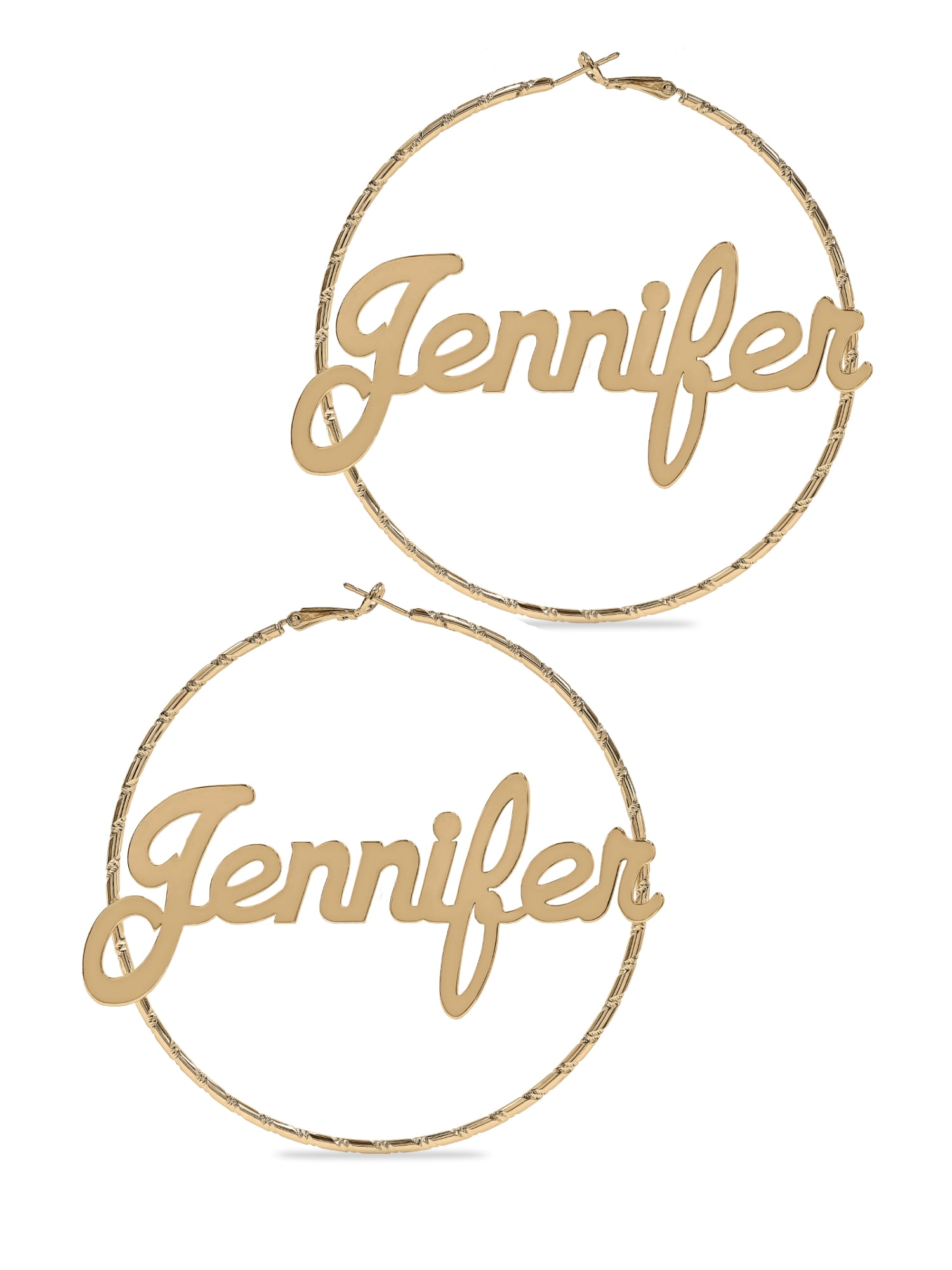 Personalized Script Name Earrings - Walmart.com
