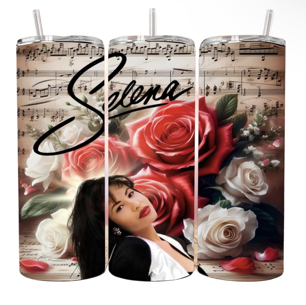 Personalized Selena tumbler, selena cup, como la Flor, double wall ...