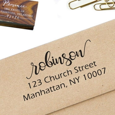 Personalized Family Return Address Stamp Self Inking Custom Name Rubber ...