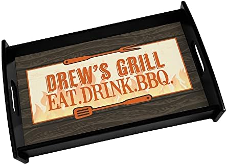 Personalized Serving Tray - BBQ Tray - Grill Accessory - Wood ...