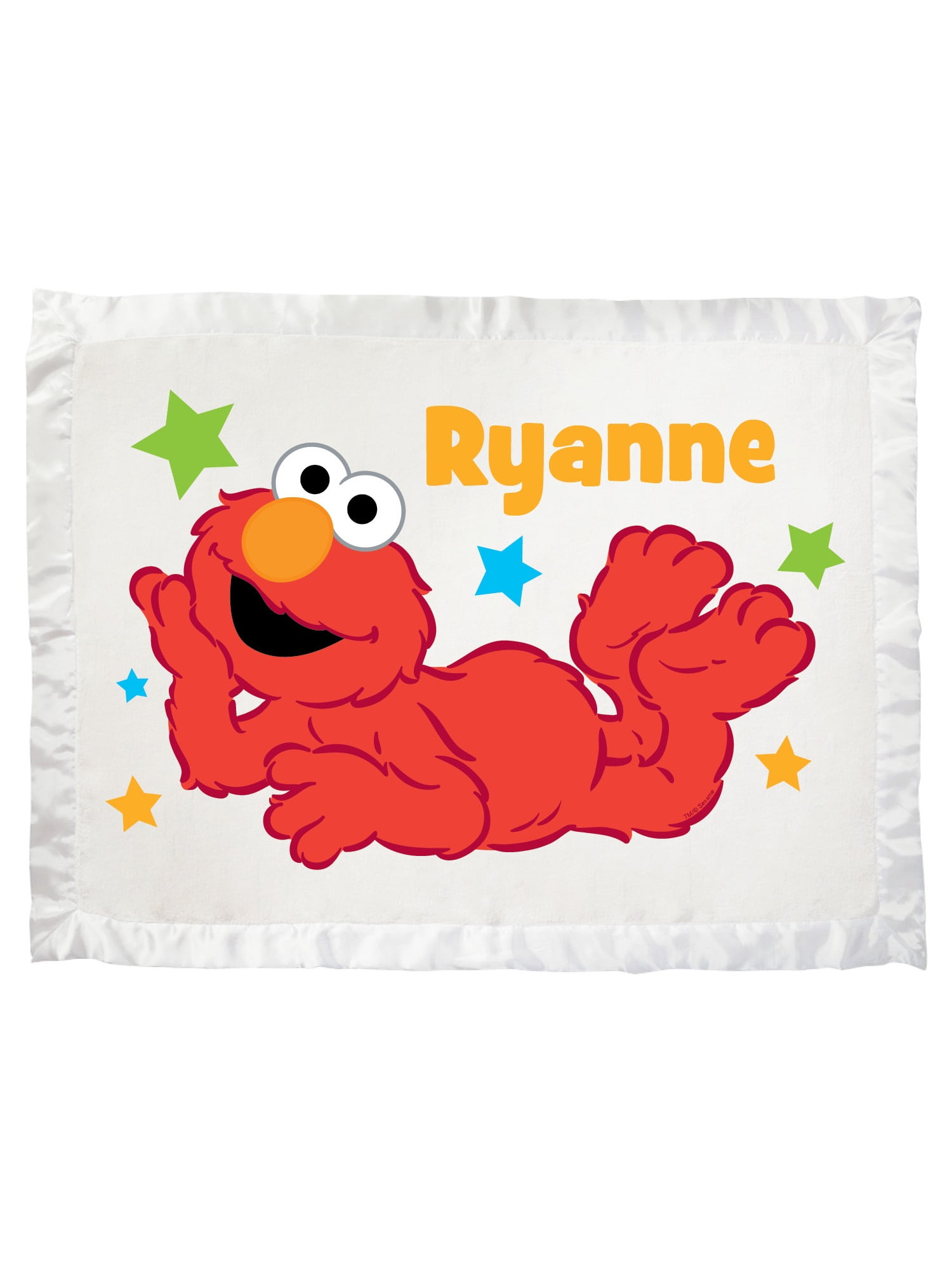 Brandclub - Personalized Sesame Street Elmo And Stars Ultra Soft Baby ...