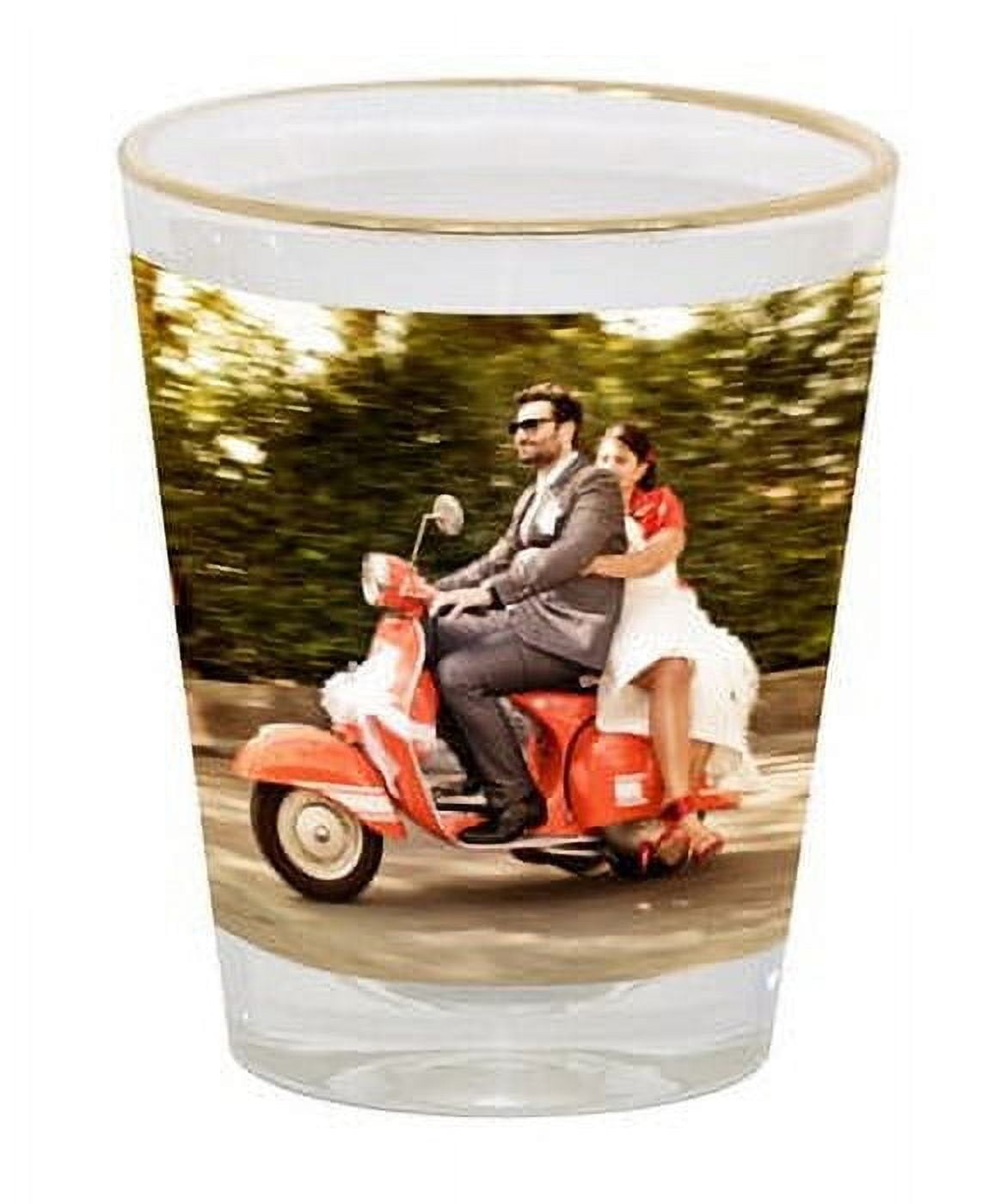 Personalized Shot glass with gold rim - Walmart.com