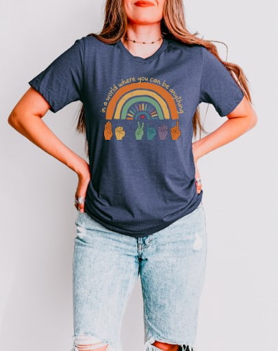 Personalized Sign Language Shirt, Custom Name Hand Sign Language T ...