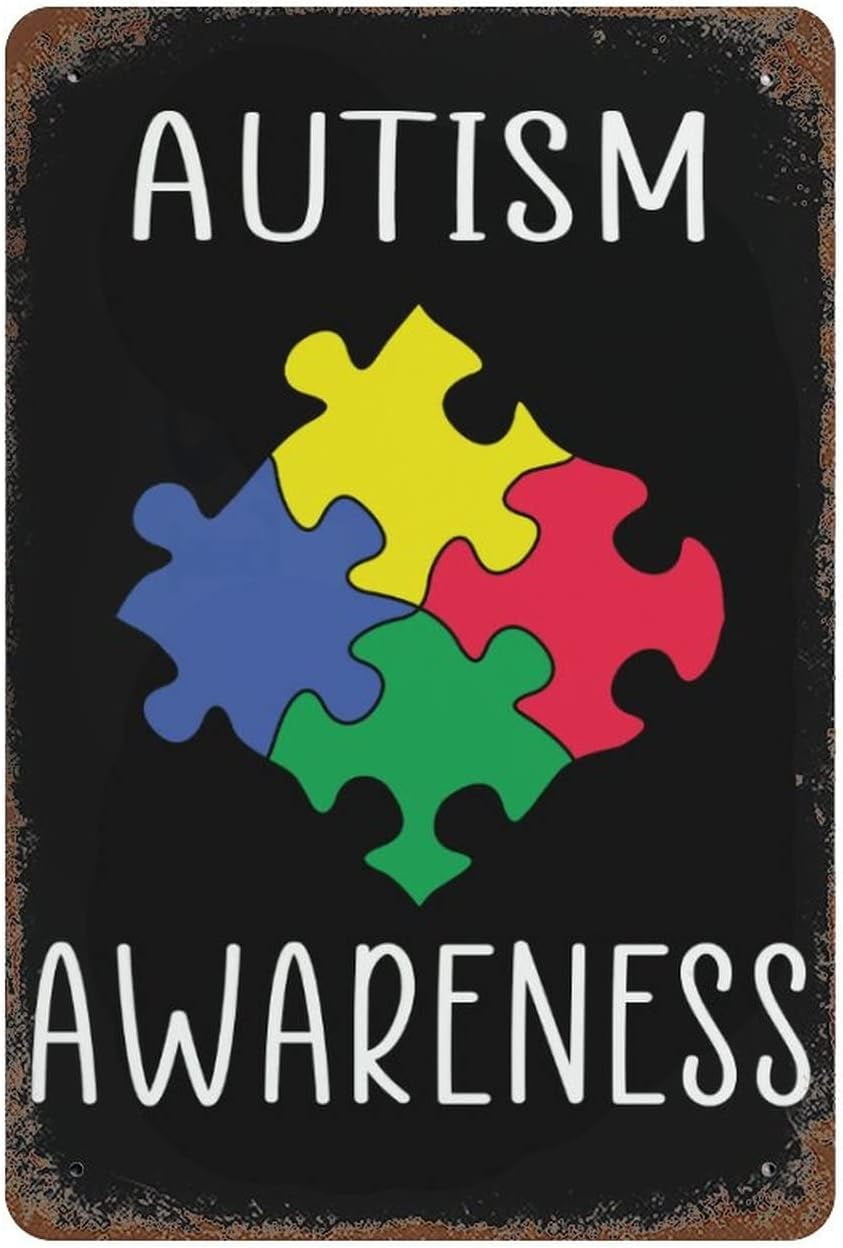Personalized Signs Autism Awareness Aluminum Sign 8x12 Inch Autism ...