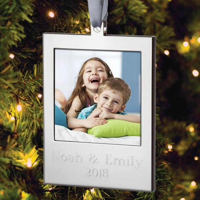 Personalized Silver Frame Ornament - Walmart.com