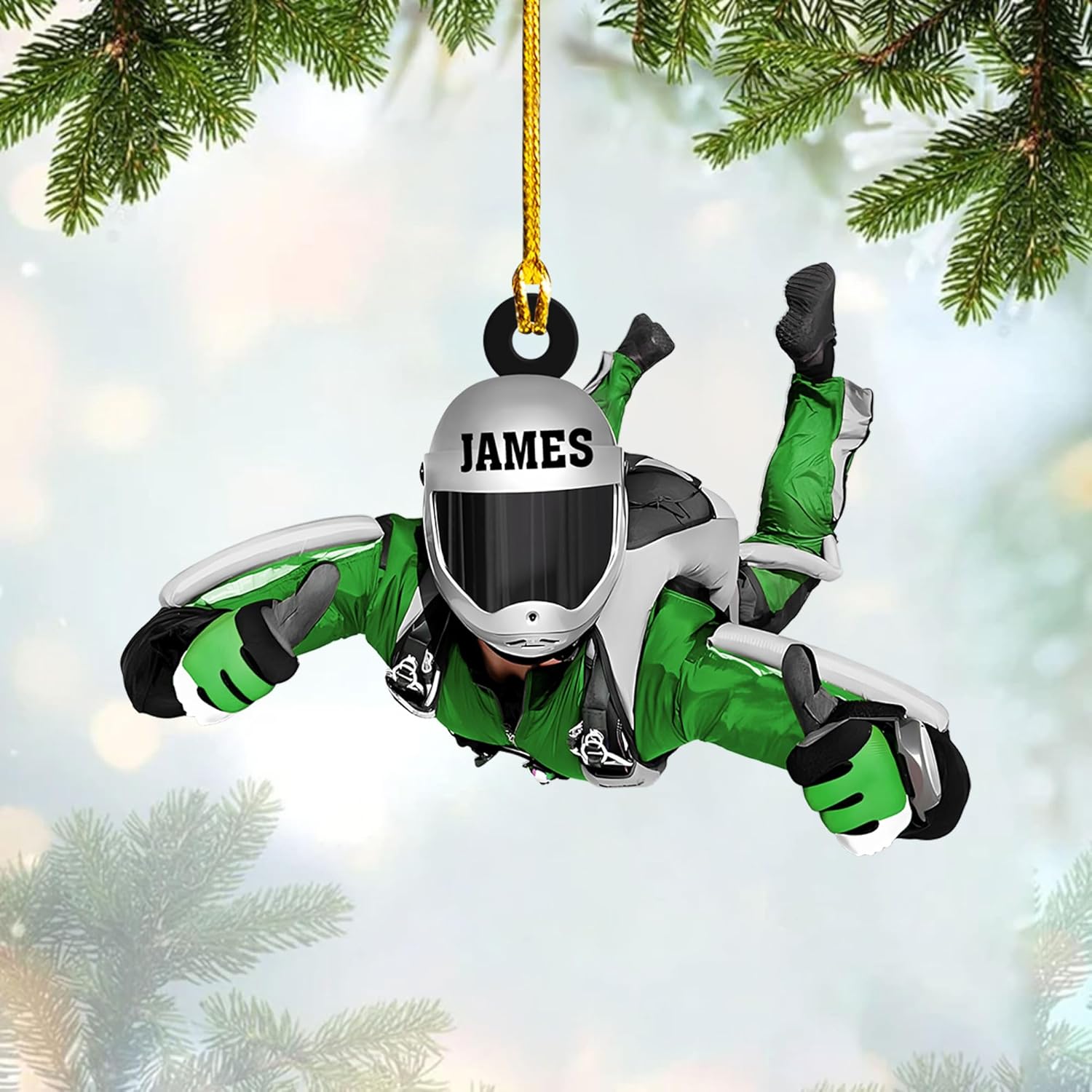 Personalized Sky Diving Ornaments, Hot Air Balloon Acrylic, Skydiving ...
