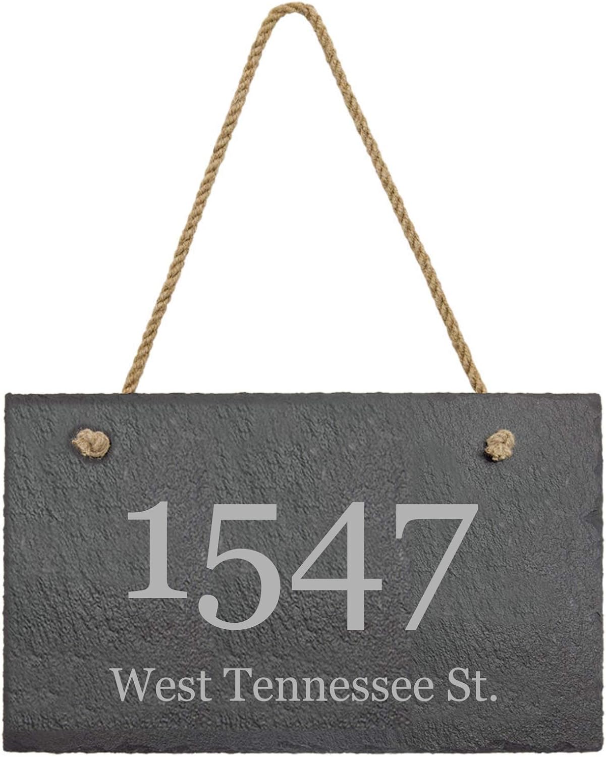 Personalized Slate Address Plaque 12x7 Indoor Outdoor Farmhouse Style ...