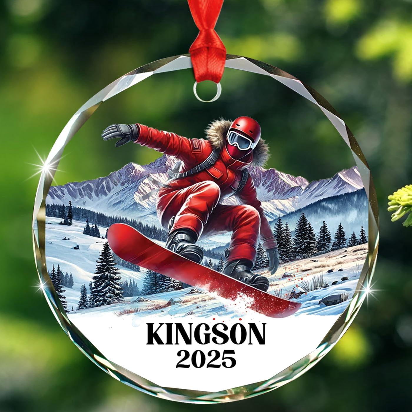 Personalized Snowboarding Christmas Ornaments 2025, Novelty ...