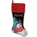 Personalized Snowman Christmas Stocking, 4 Colors To Choose From ...