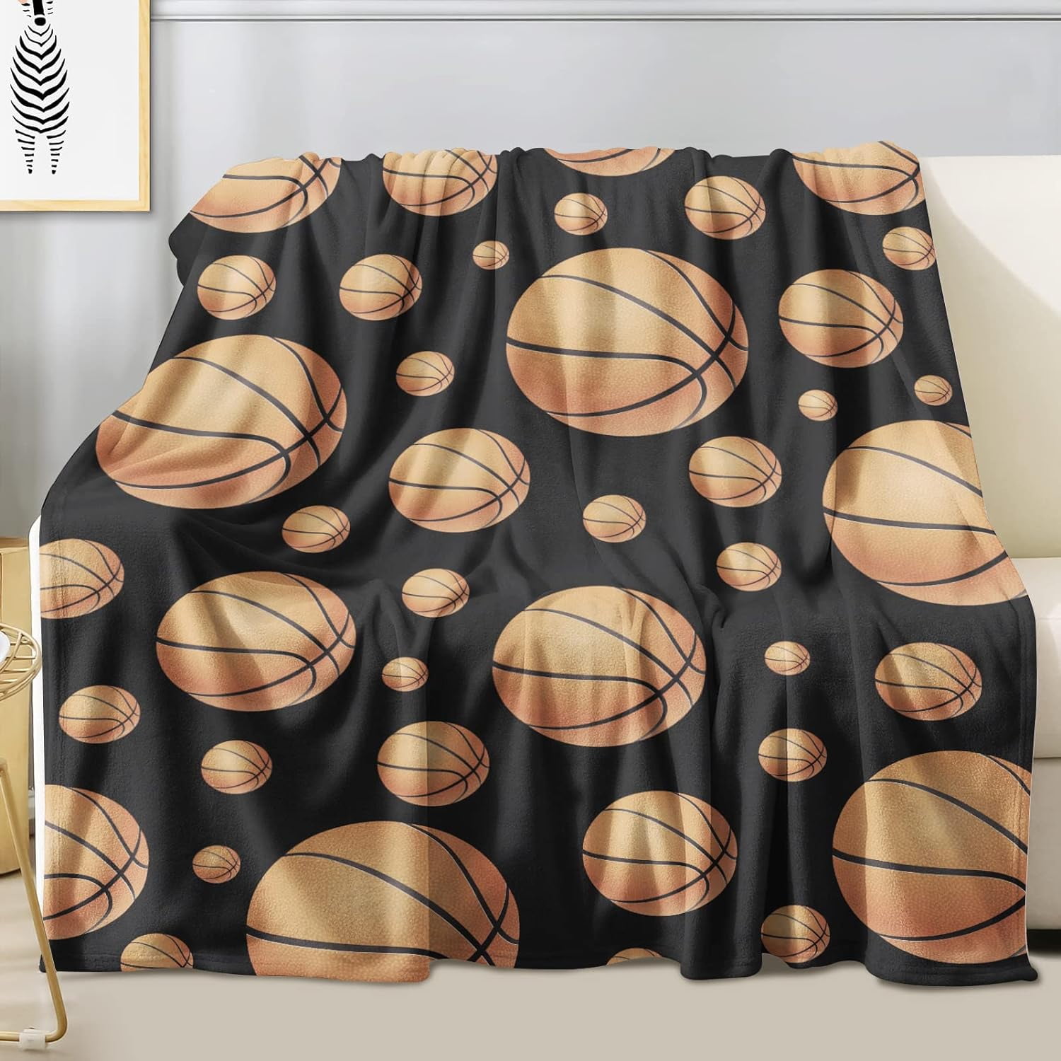 Personalized Soccer Blanket with Name, Custom Name Throw Blankets Soft ...