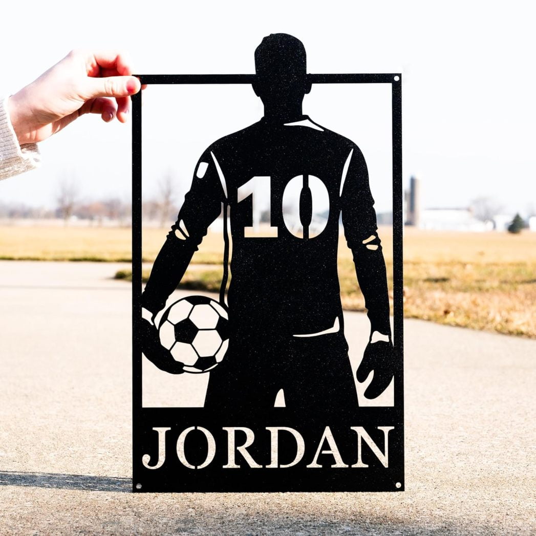 Personalized Soccer Team Athlete Name Sign, Football Team, Metal Wall ...