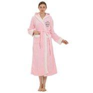 Kaufman Embroidered White Shawl Collar Robe His/Hers -Mr/Mrs -Mom/Dad ...