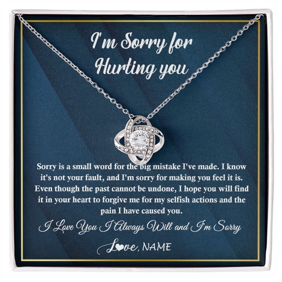 Personalized I'M Sorry Apology Necklace For Wife Girlfriend Forgive Me ...