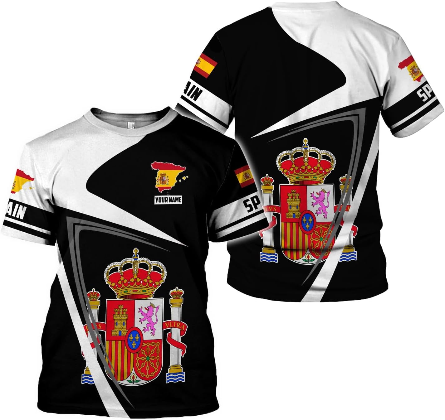 Personalized Spain Shirt Custom Spain Espana Flag Shirts for Men and ...