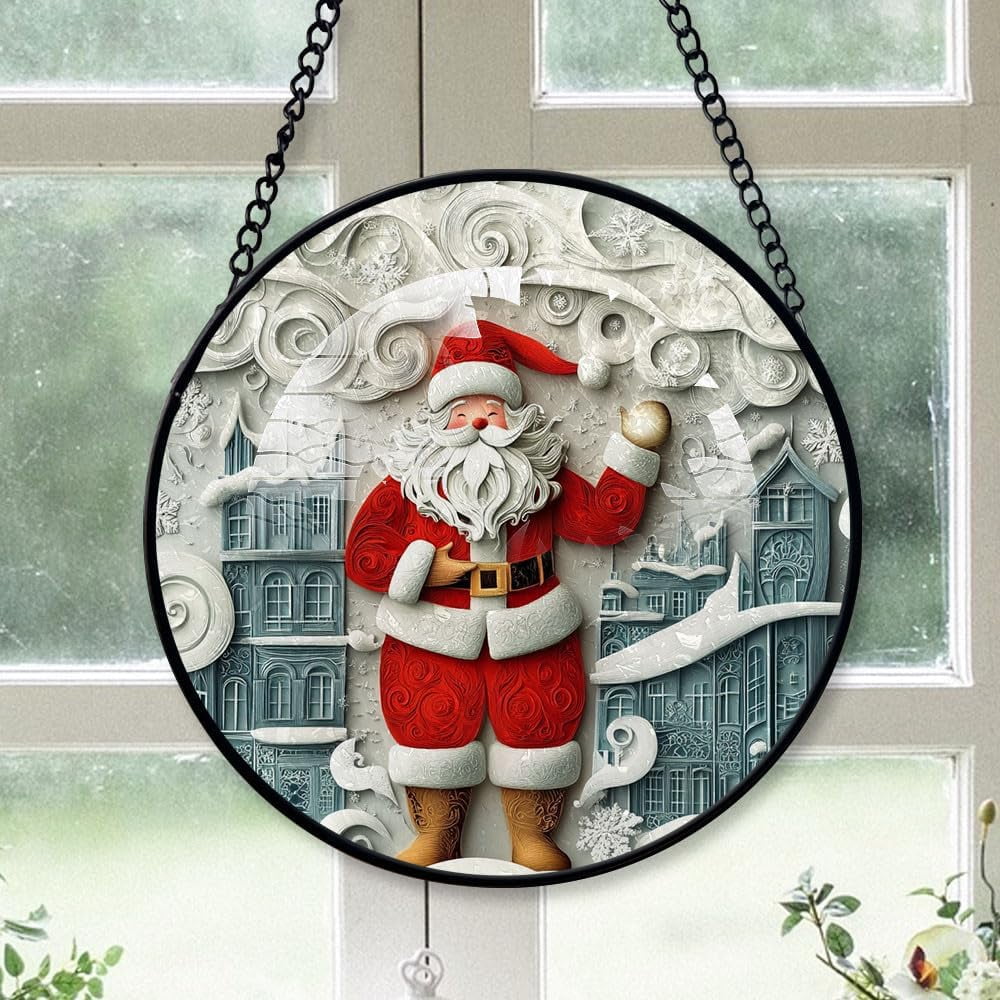 Personalized Spinner Stained Glass Suncatcher Artistic Window Hanging ...