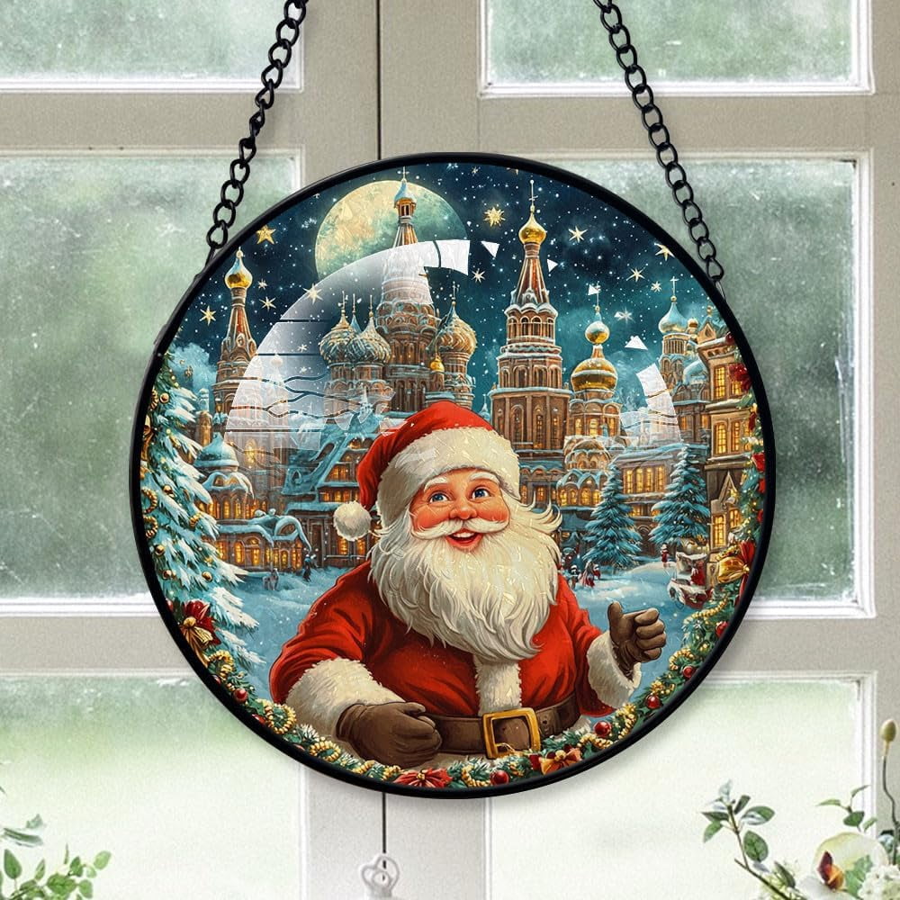 Personalized Spinner Stained Glass Suncatcher Artistic Window Hanging ...