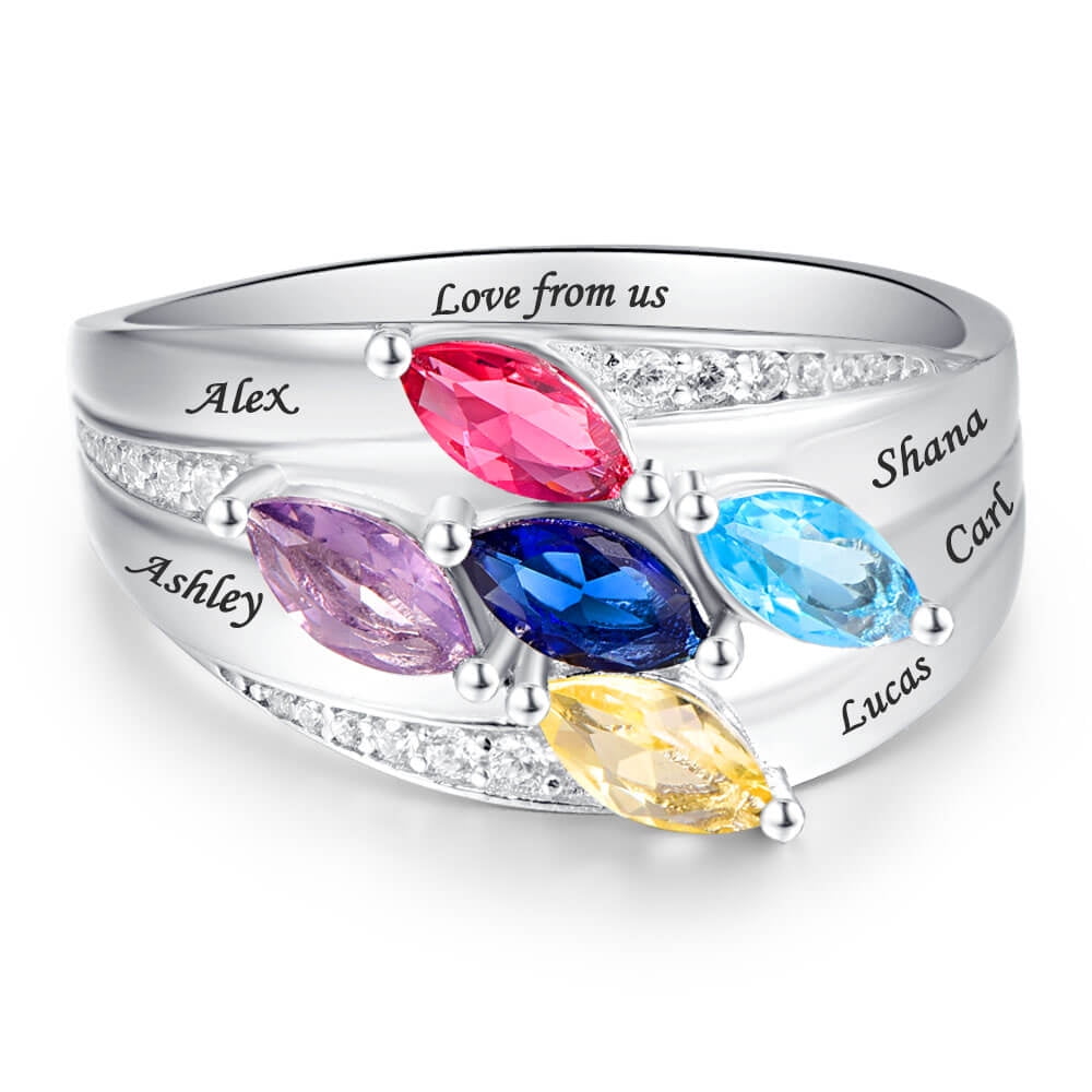 Personalized Spiral Rings for Women 925 Sterling Silver Twist Engraved ...