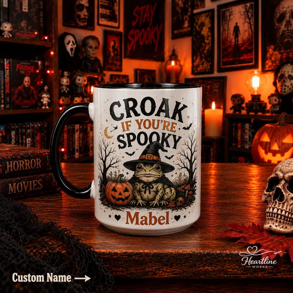 Personalized Spooky Frog Halloween Coffee Mug Gift - Walmart.com