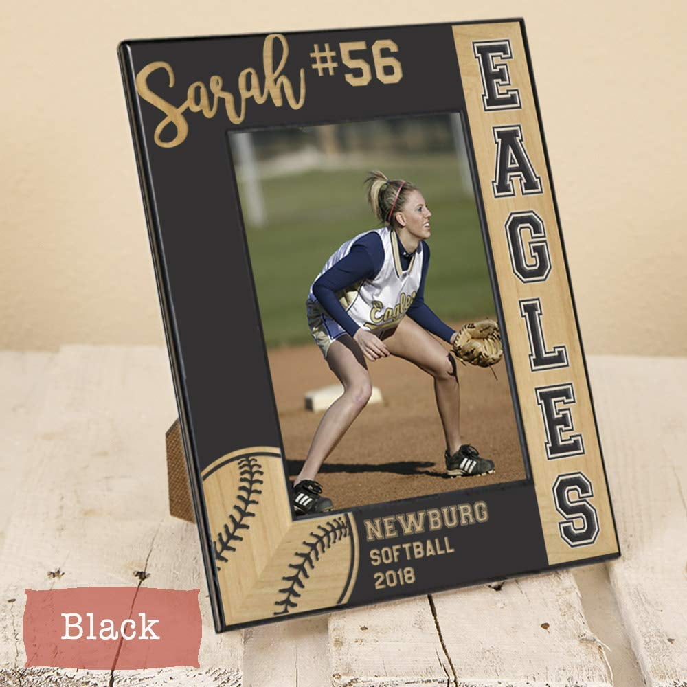 Personalized Sports Frame - High School Sports Picture Frame - Softball ...