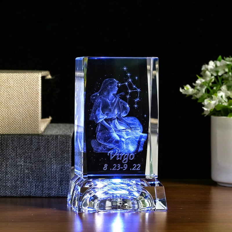 Personalized Square Crystal Photo Frame With Love Custom Picture Glass ...