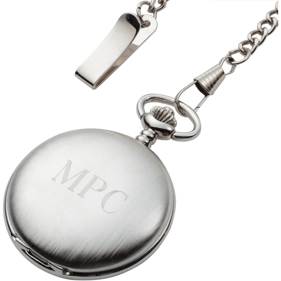 Personalized Stainless Steel Pocket Watch - Walmart.com