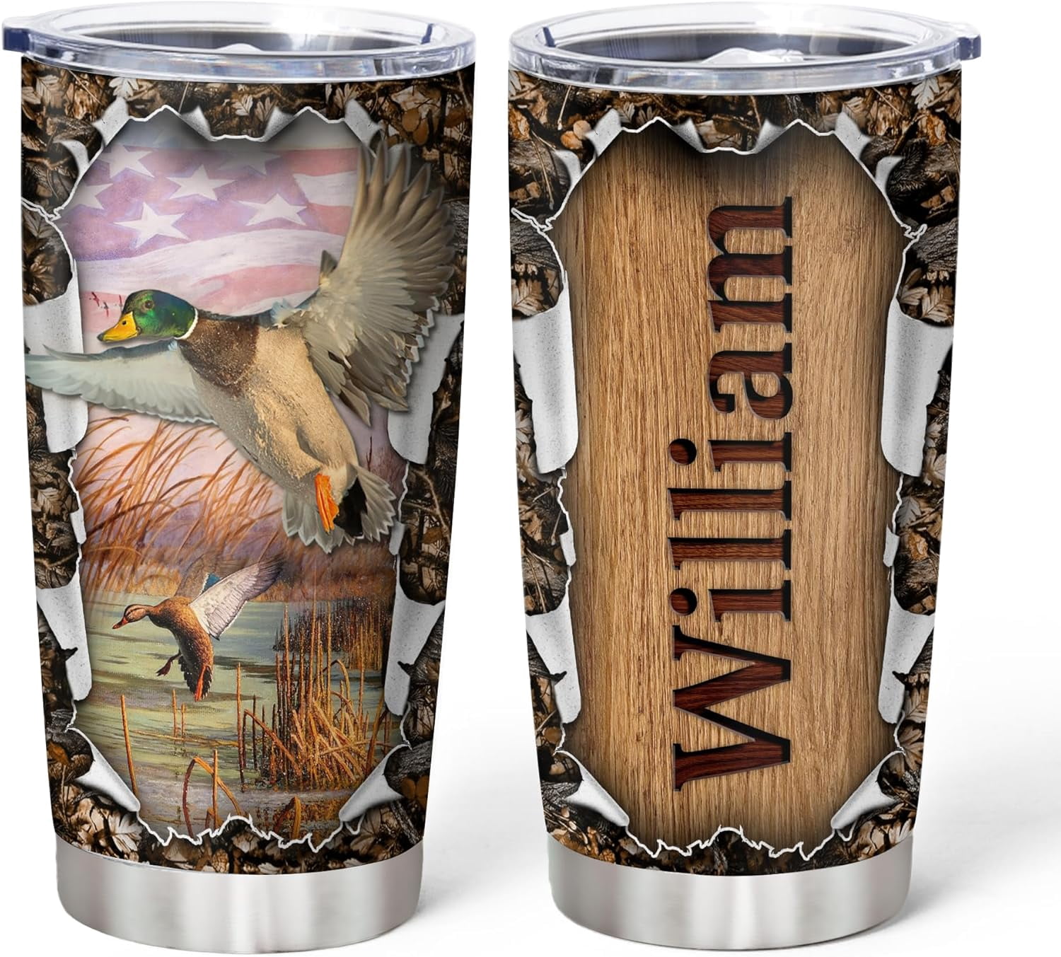 Personalized Stainless Steel Tumblers 20Oz, 30Oz With Lid - Mallard ...