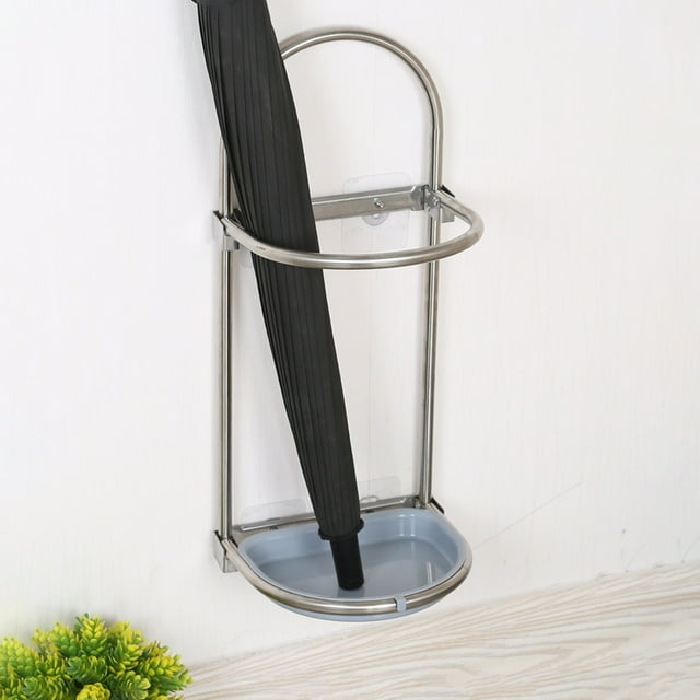 Personalized Stainless Steel Umbrella Stand, Foldable With Tray ...