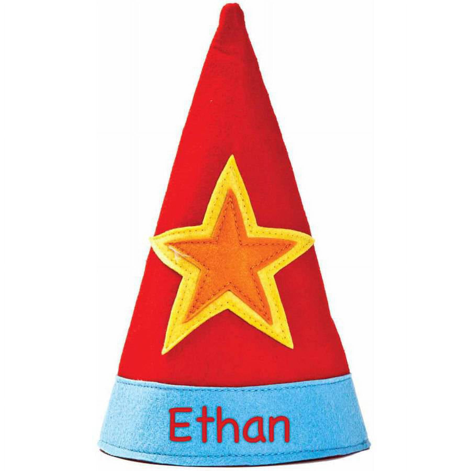 Generic Personalized Star Party Hat for Kids - Embroidered Name - Small ...