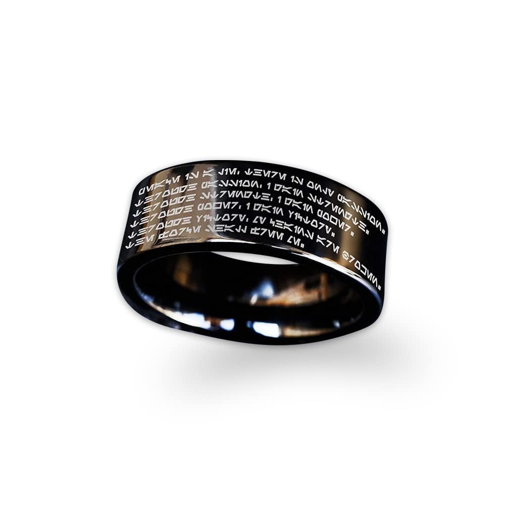 Personalized Star War Wedding Ring, Sith Code Engraved Wedding Ring ...