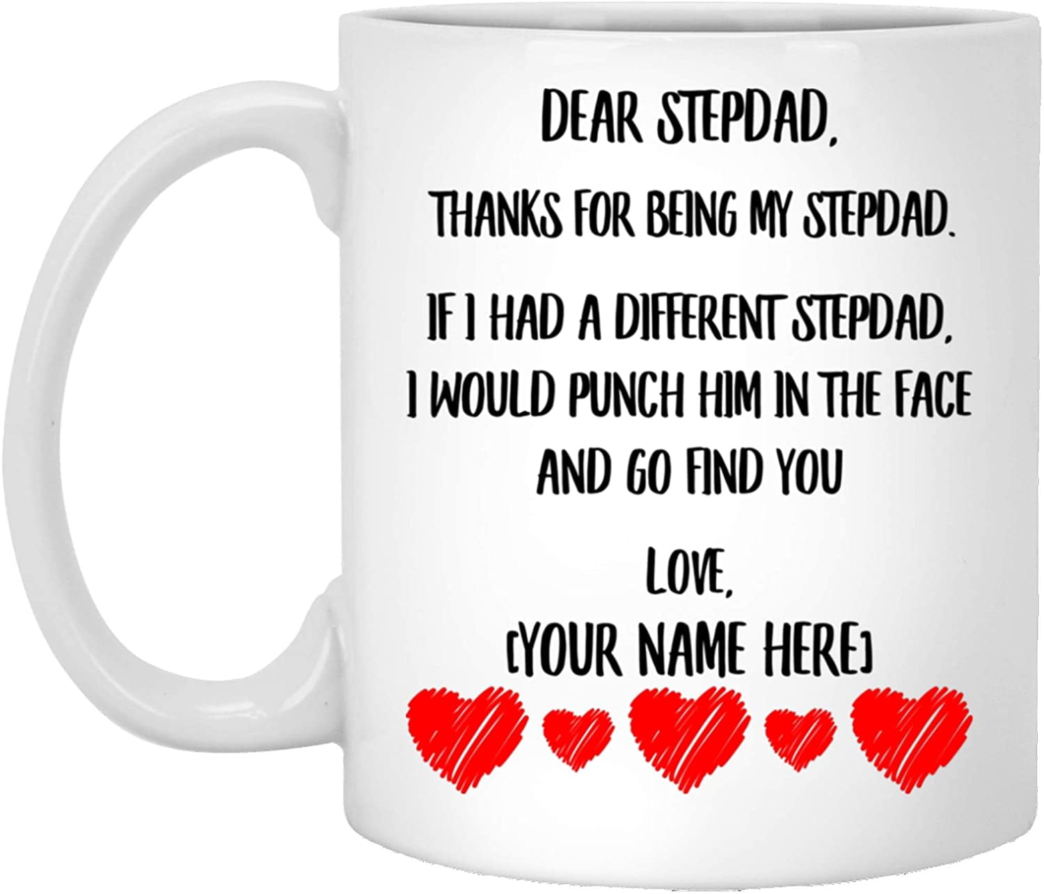 Personalized Step Dad Gifts from Daughter Fathers Day Stepfather Mug ...
