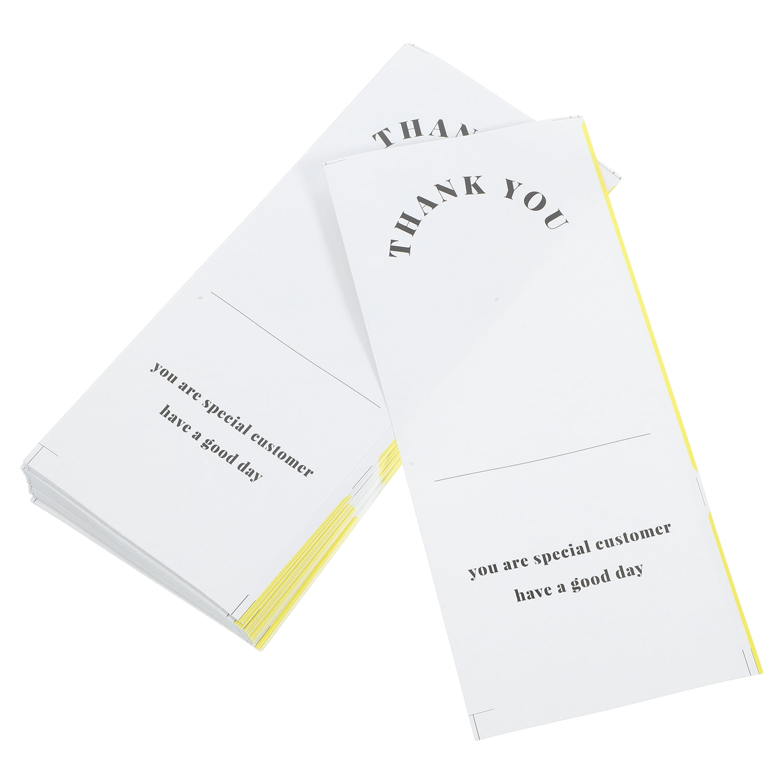 OHOIOLLA Thank You Stickers Pink DIY Projects White 50Pcs 5.1X2.4In ...