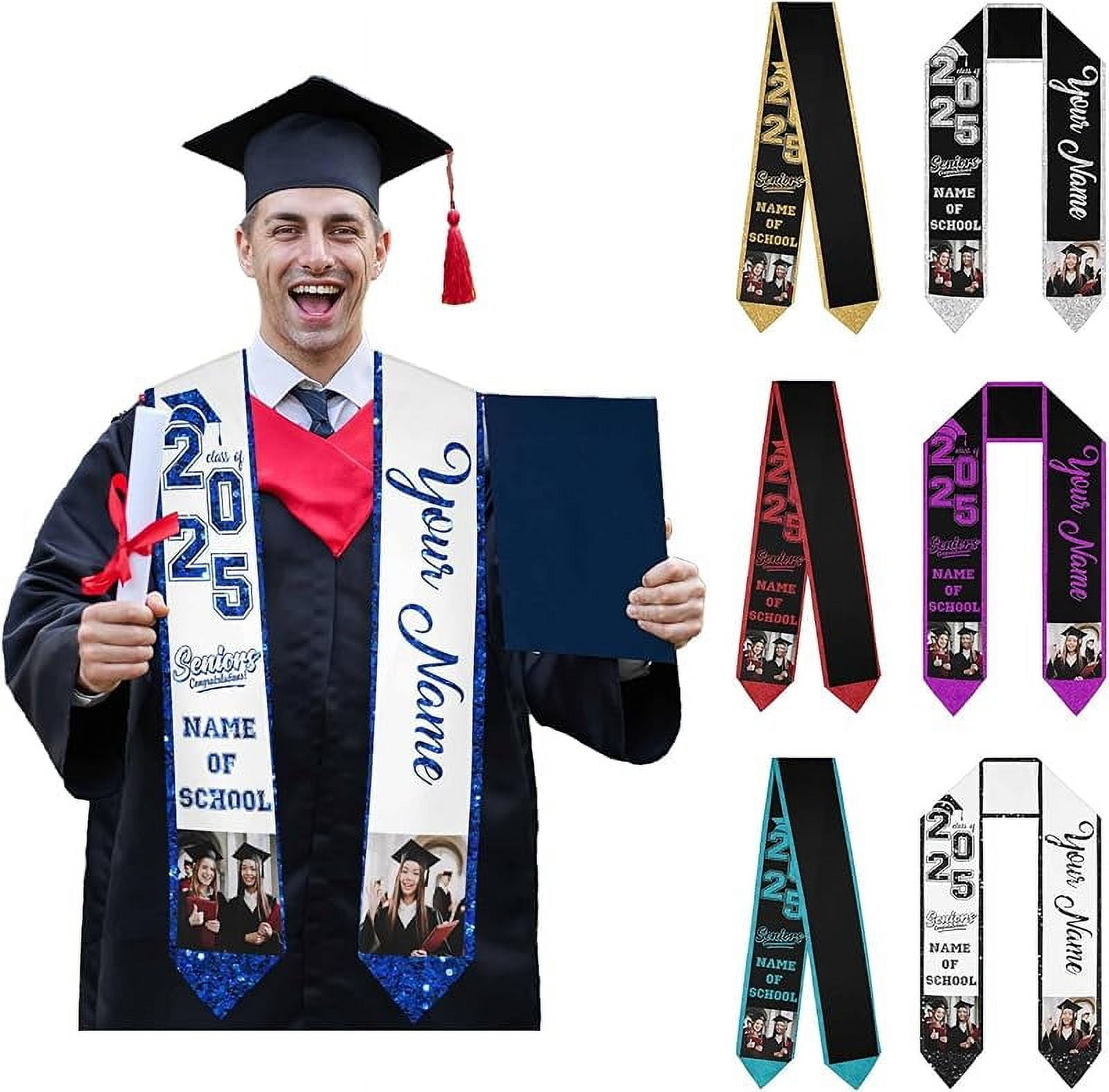 Personalized Stoles For Graduation 2025, Graduation Sash, Stole With ...