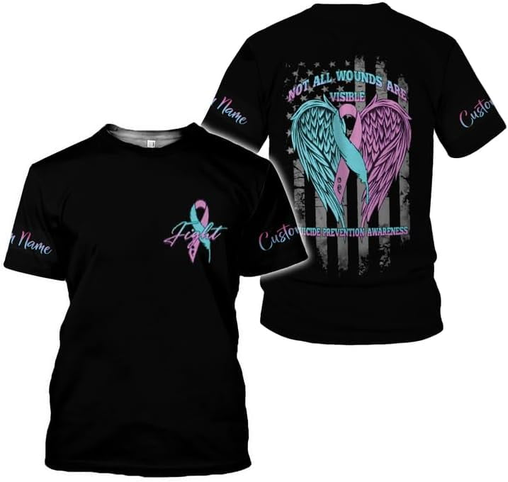 Personalized Suicide Awareness Shirt, Suicide Prevention Awareness ...