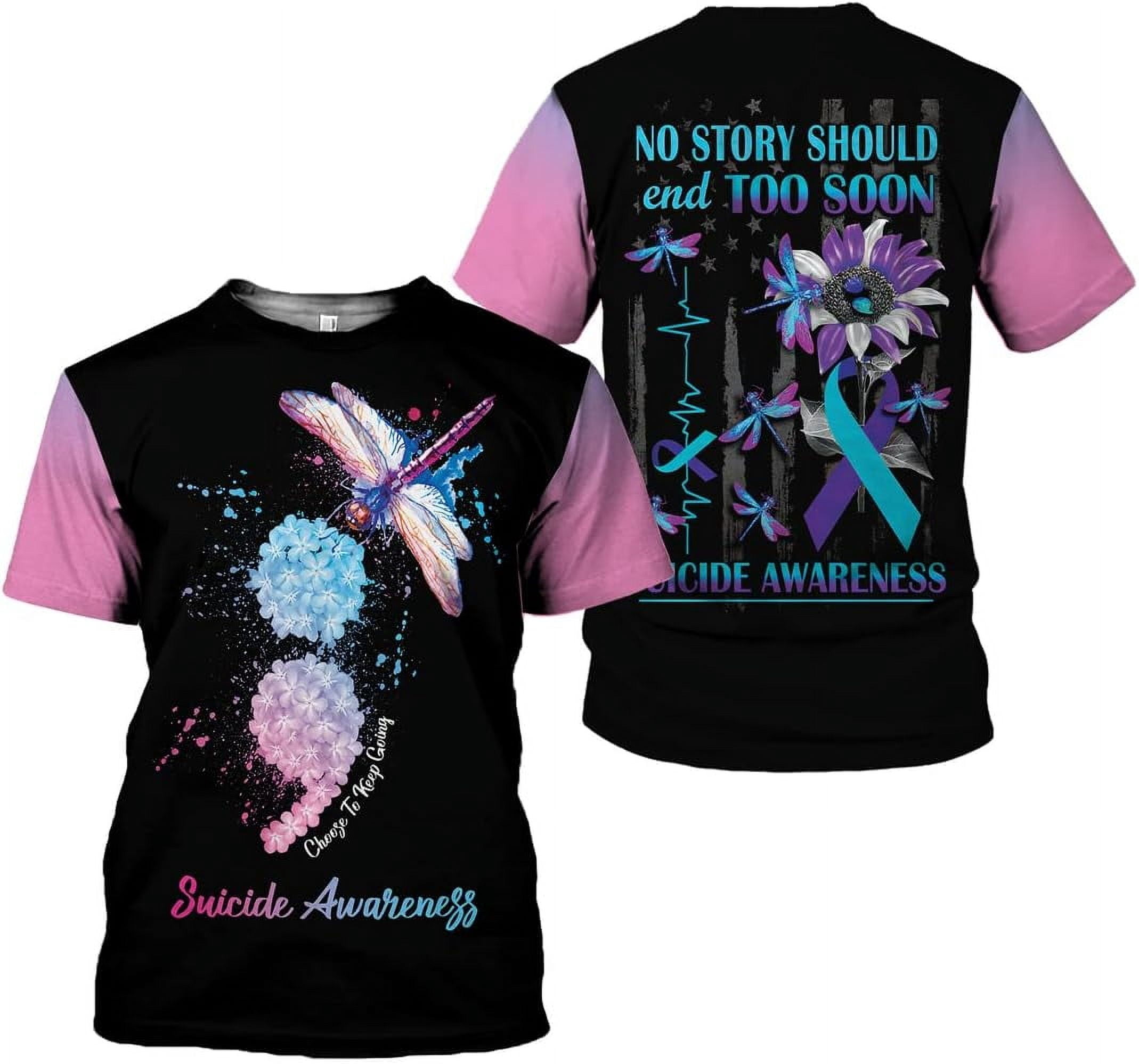 Personalized Suicide Awareness Shirt, Suicide Prevention Awareness ...
