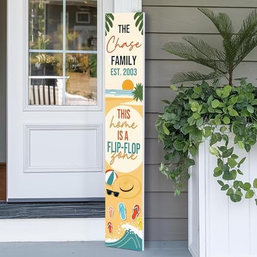 Personalized Summer Welcome Sign for Front Door, Custom Summer Porch ...