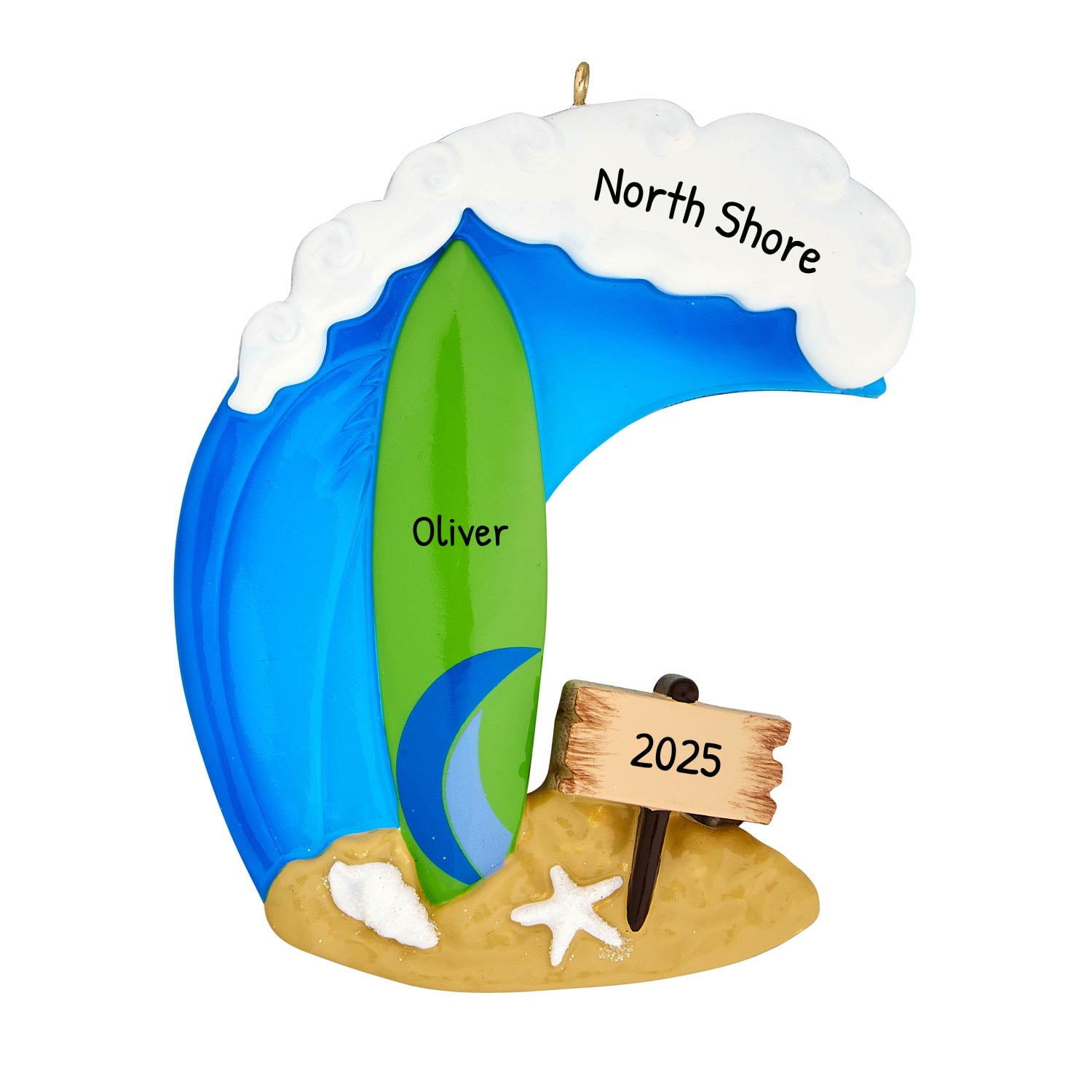 Personalized Surfboard Ornaments 2024 - Custom Gifts Surfboard Beach ...