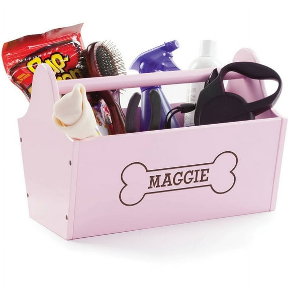 Personalized Sweet Dog Pink Storage Caddy - Walmart.com