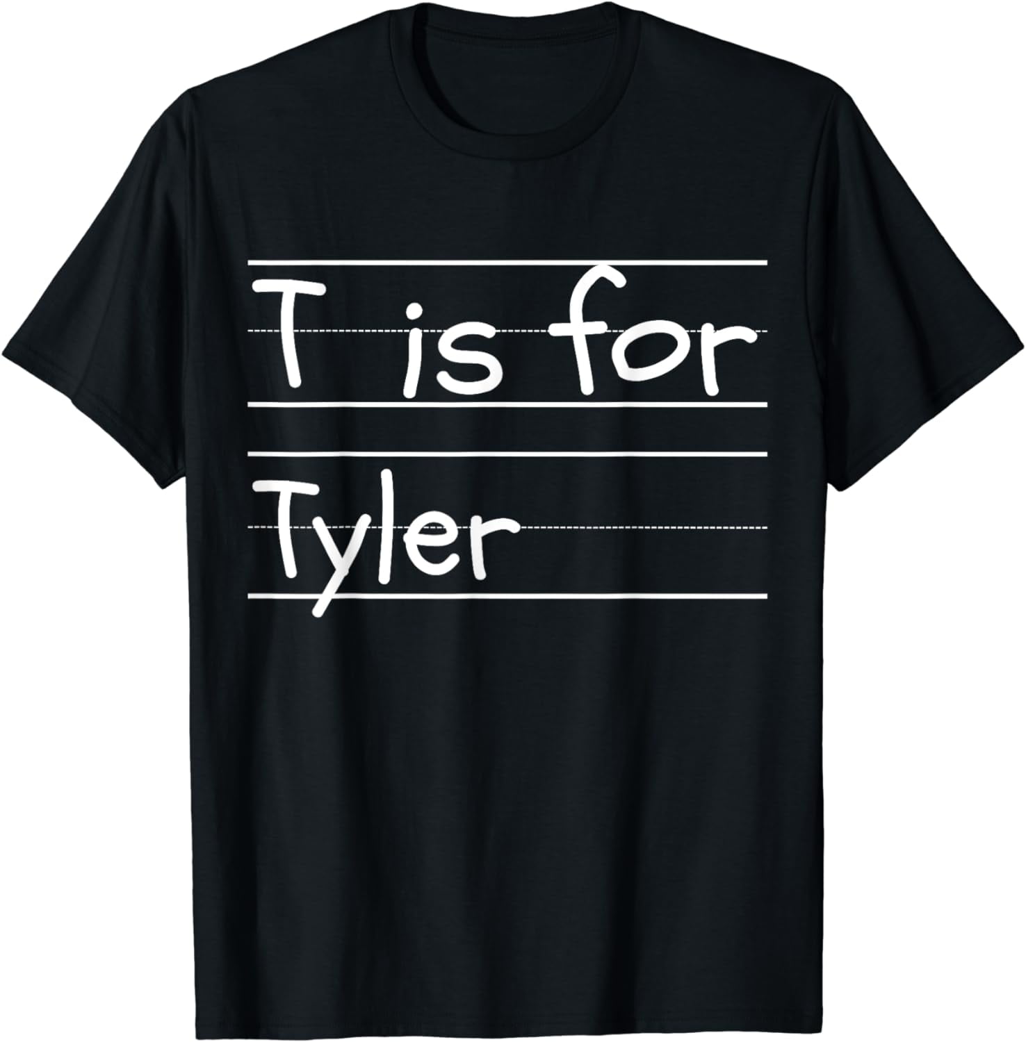 Personalized T is for Tyler Name Student Kindergarten T-Shirt - Walmart.com