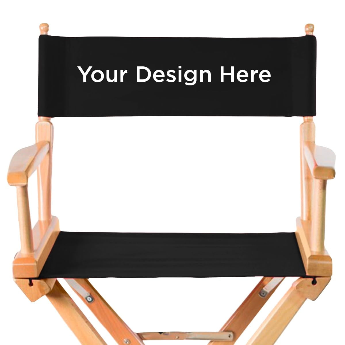 Personalized Tall Director's Chair – Natural Finish with Customizable ...