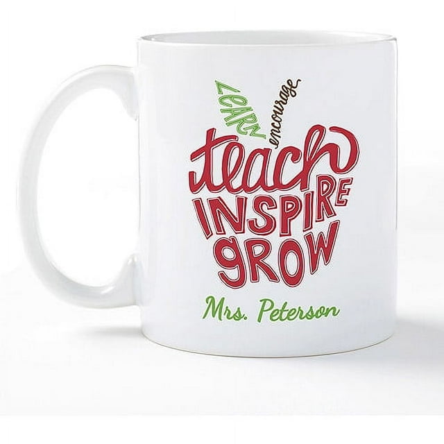 Personalized Teach, Inspire, Grow Coffee Mug - Walmart.com