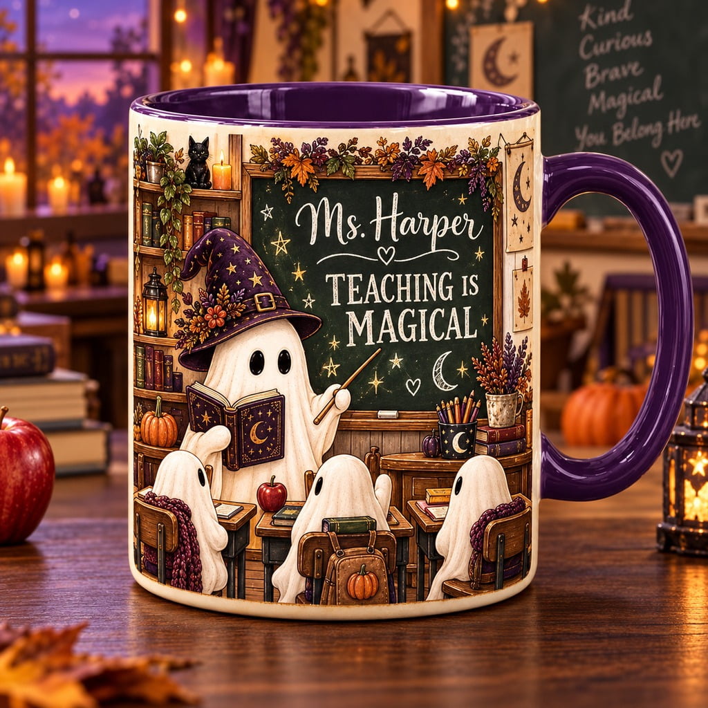 Personalized Teacher Mug Witch Classroom Halloween Gift - Walmart.com