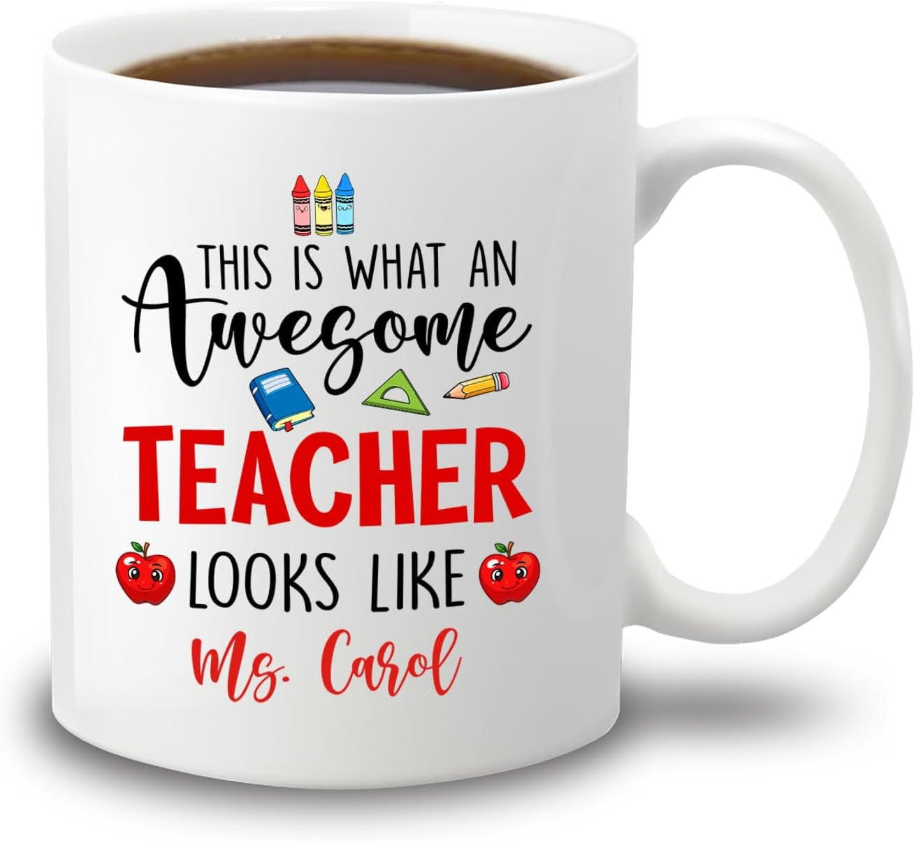 Personalized Teachers White Coffee Mug, This Is What An Awesome Teacher ...