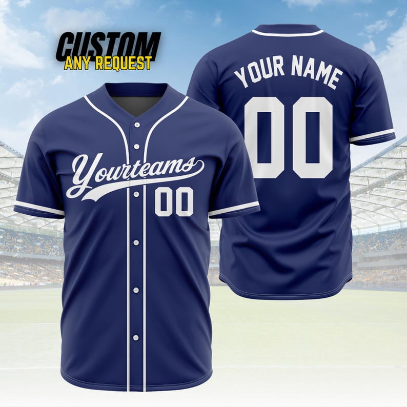 Personalized Team Name And Number Baseball Jersey,Custom Baseball ...